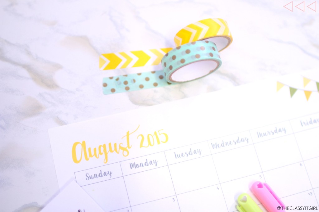 Free (Cute) August 2015 Printable Calendar
