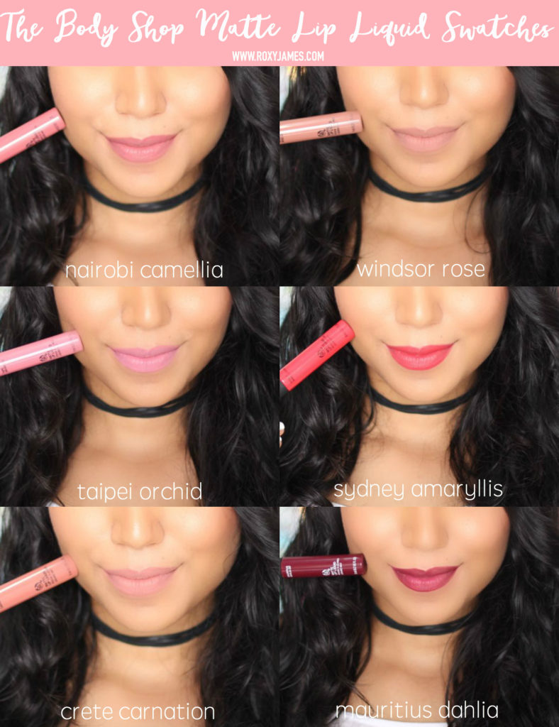 the-body-shop-matte-lip-liquid-swatches