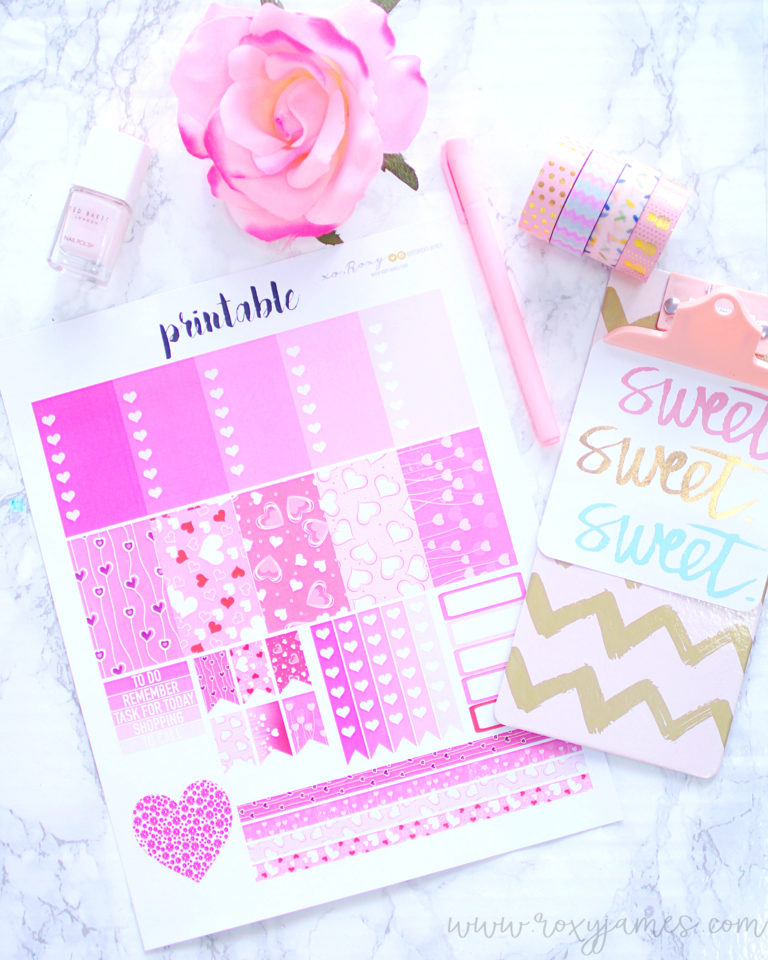 Free Valentine’s Day Sticker Printables