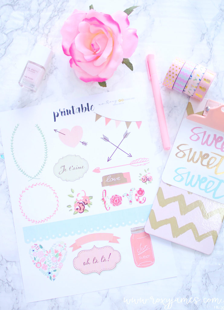 Free Valentine’s Day Sticker Printables