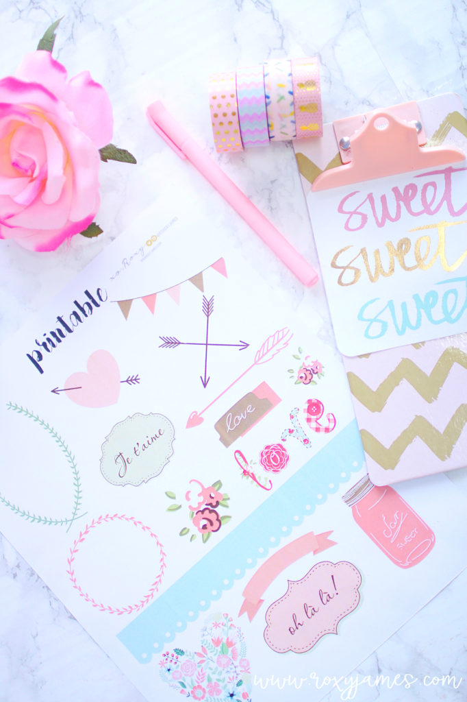 Free Valentine’s Day Sticker Printables
