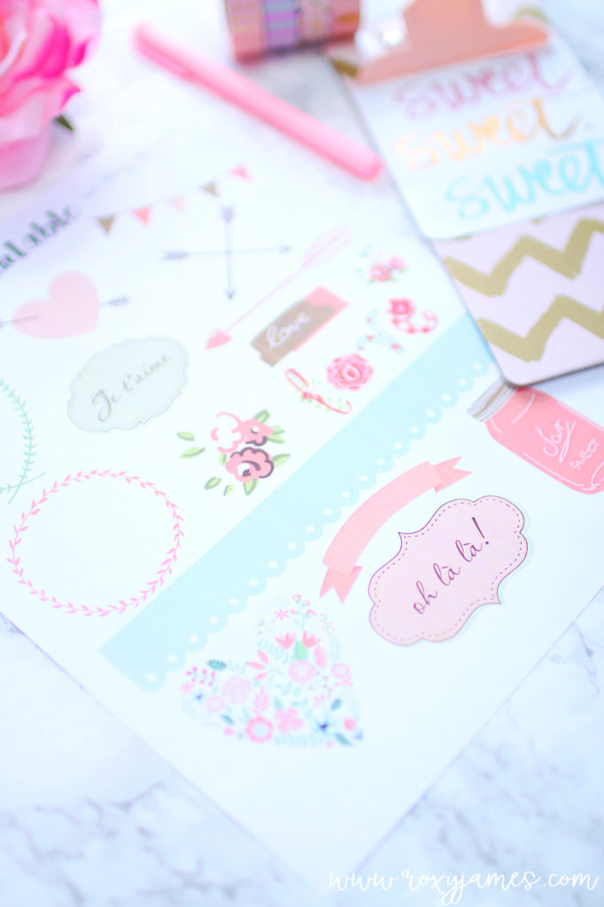 Free Valentine’s Day Sticker Printables